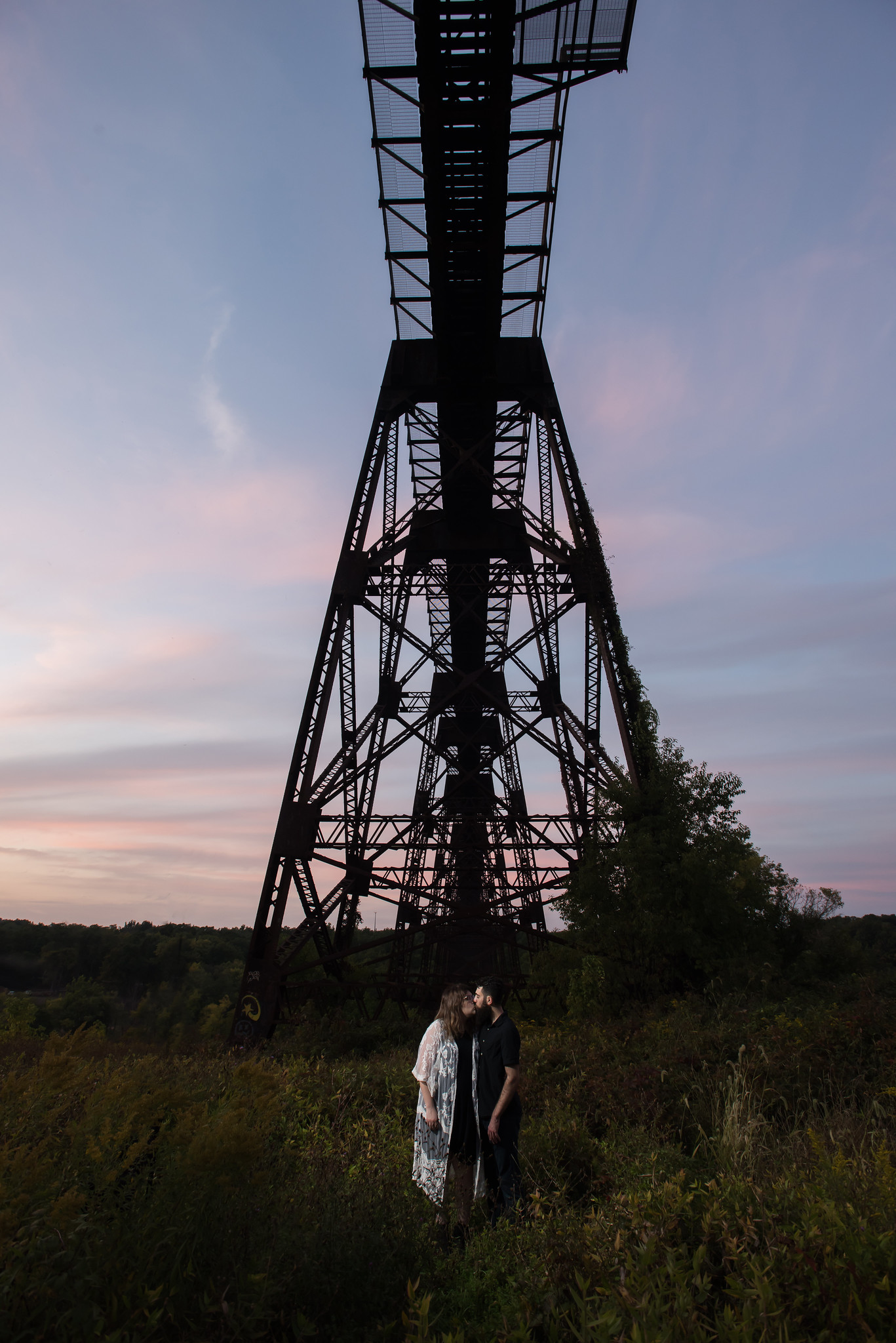 Fall engagement shoot at the Moodna Viaduct